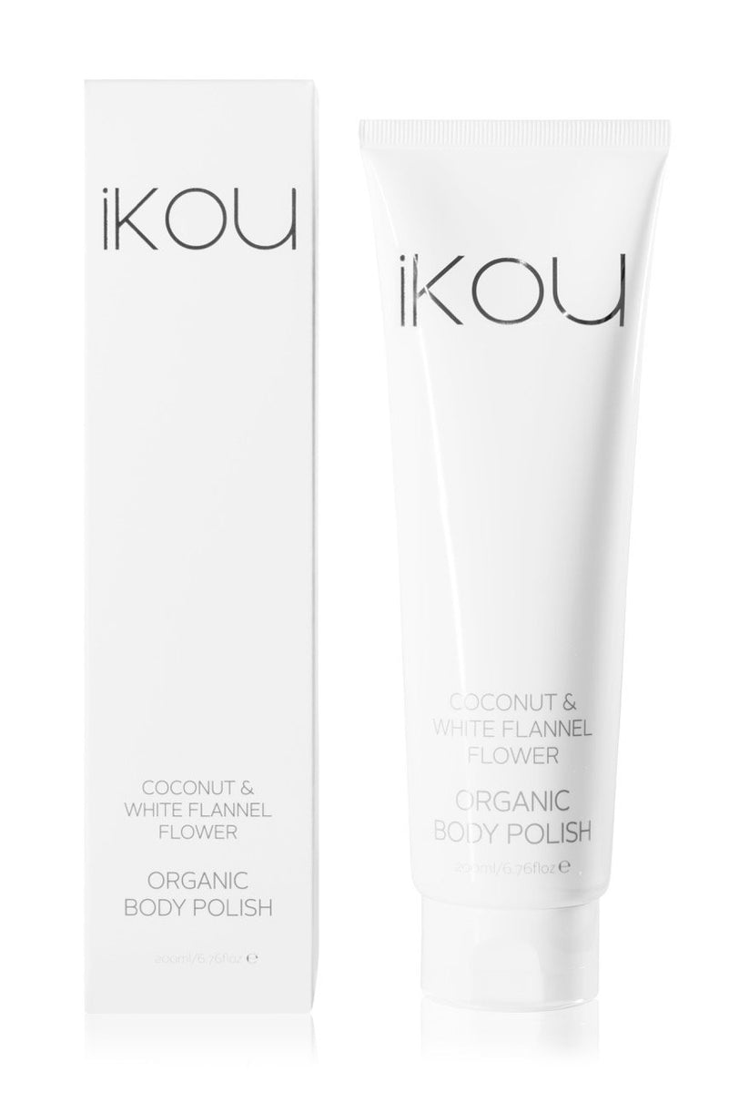 COCONUT & WHITE FLANNEL FLOWER ORGANIC BODY POLISH – iKOU WHOLESALE